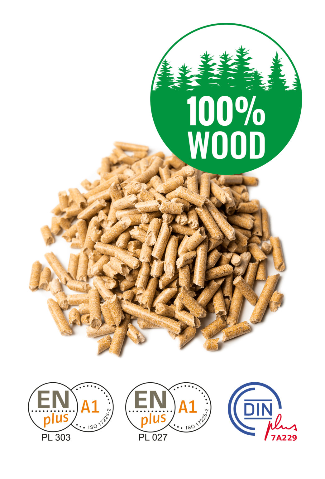 H.G.C.P. | Pellets de bois certifiés (10 sacs de 15kg)